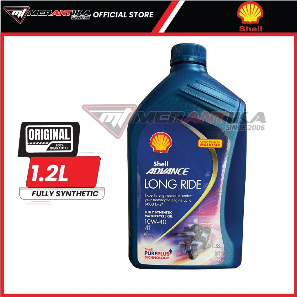 MERANTIKA | SHELL Advance Long Ride 4T Fully Synthetic 10W40 1.2L ...