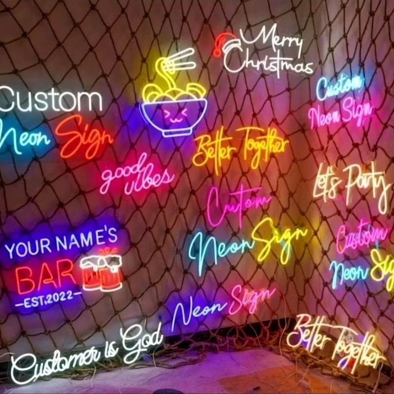 Neon Light Custom Decoration Led Neon Light Signboard Live Background ...
