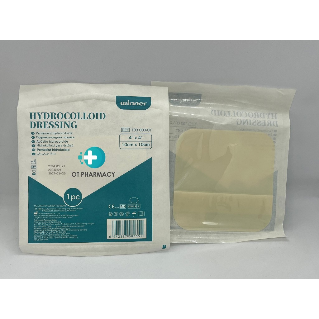 Winner Hydrocolloid Dressing Thin 10cmx10cm individual pack1pc | Shopee Malaysia