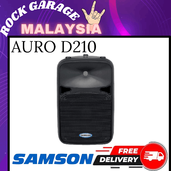 Samson Auro D210 200W 10" Active Loudspeaker PA Power Speaker ( D 210/D ...