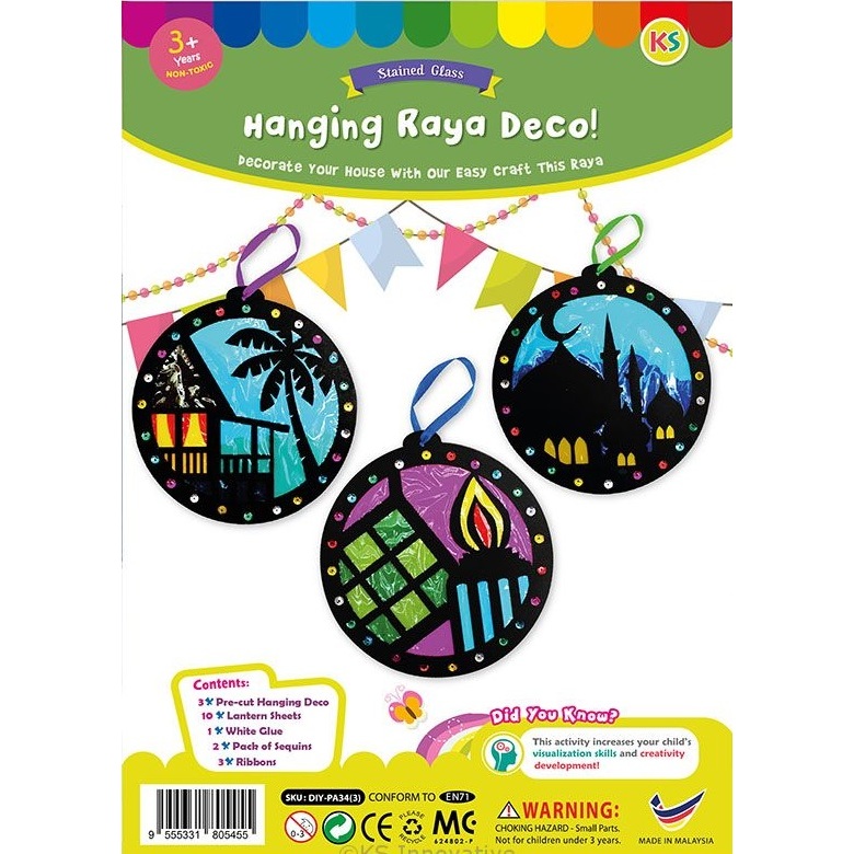 Stained Glass Hari Raya Hanging Raya Deco | Shopee Malaysia