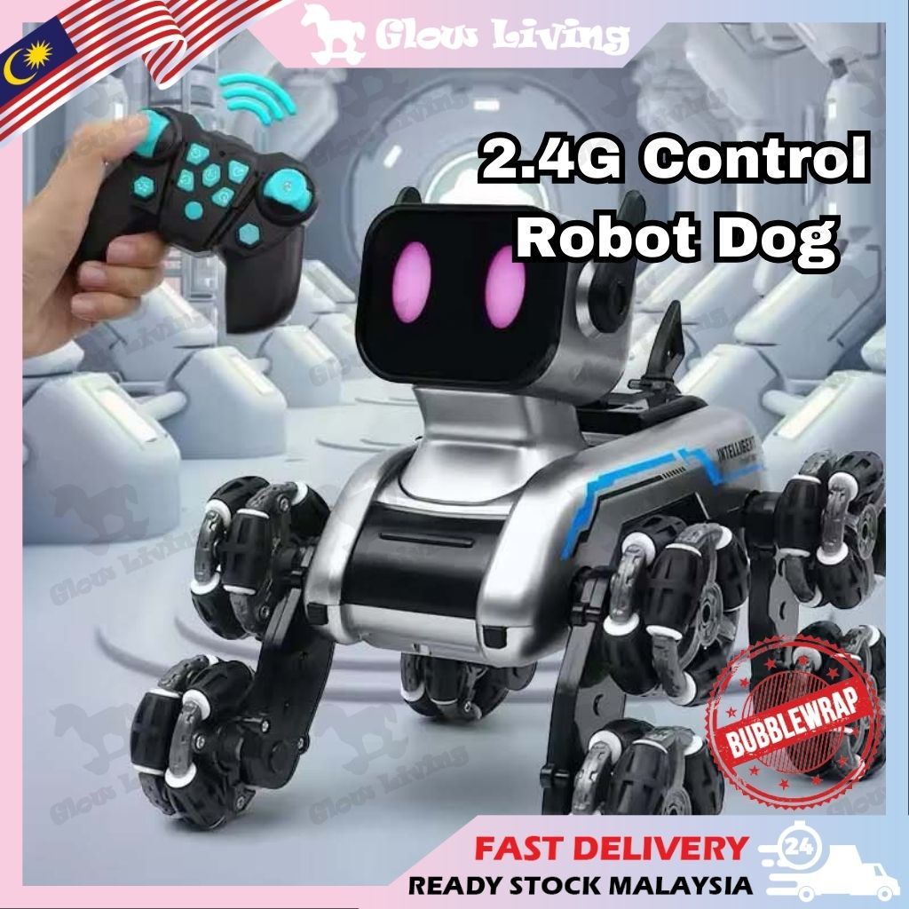 8-Wheel RC Stunt Robot Dog Remote Control Drifting Car Electric ...
