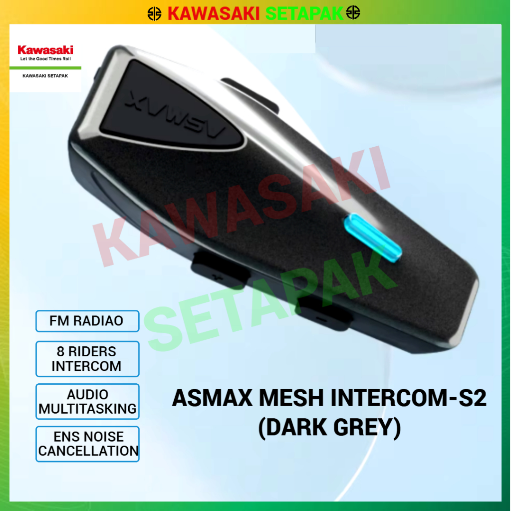 ASMAX MESH INTERCOM SET S2 (DARK GREY) | Shopee Malaysia