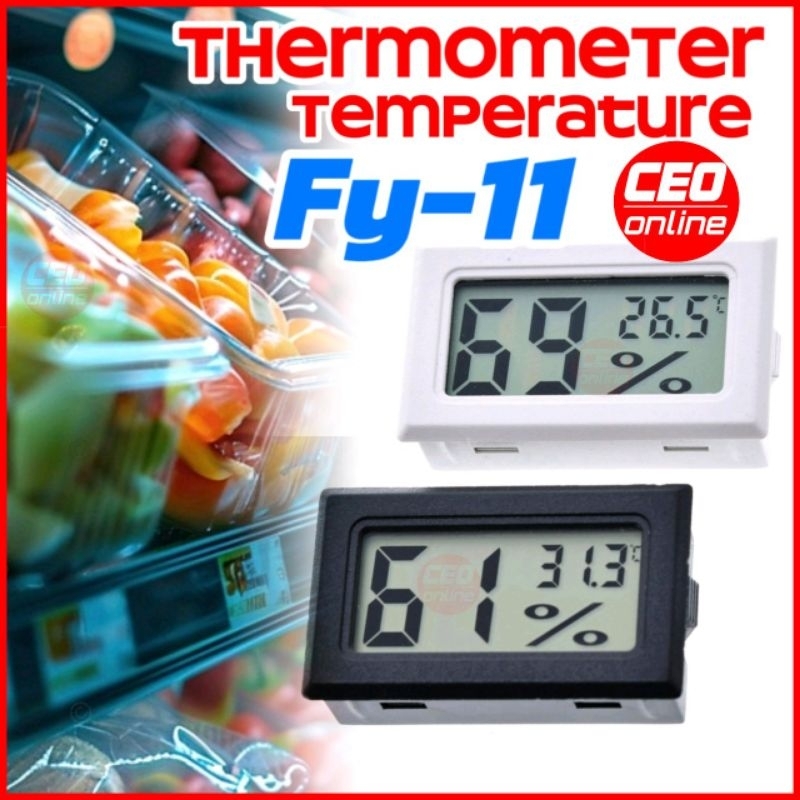 CEO 🇲🇾 [READY STOCK] Fy-11 Mini Digital Thermometer Hygrometer Meter ...