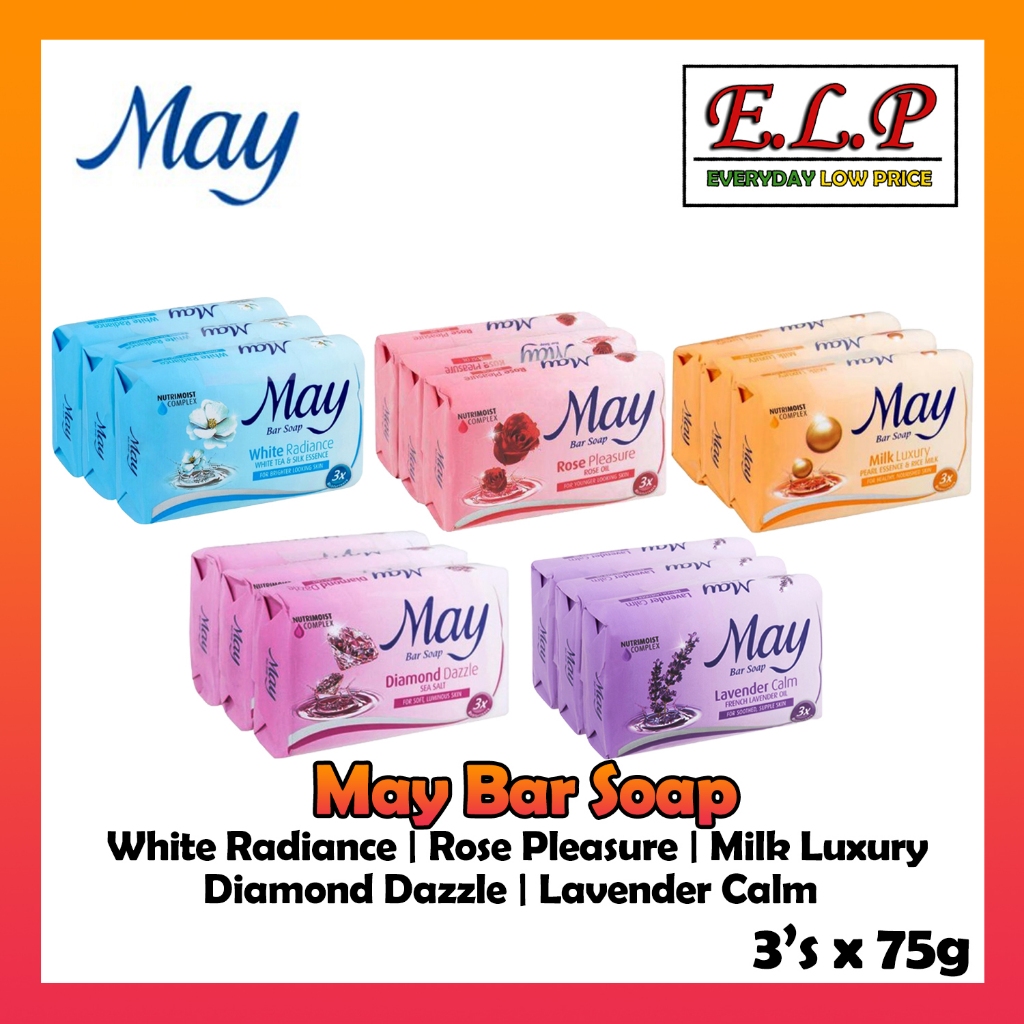 May Bar Soap (3's x 75g) | Shopee Malaysia
