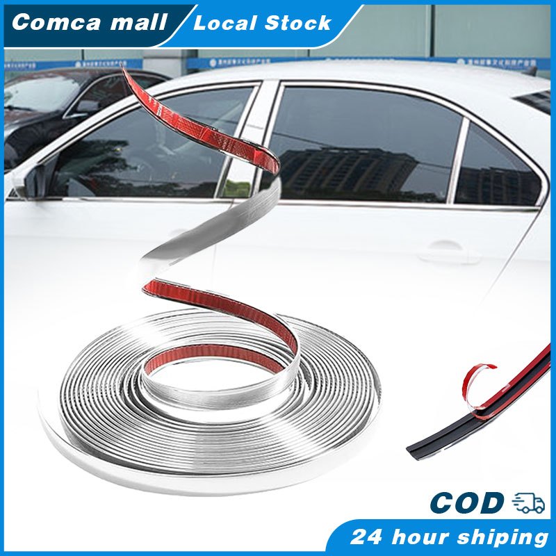 15m Automobile Chrome Decor Strip / Automobile Window Universal Bright ...