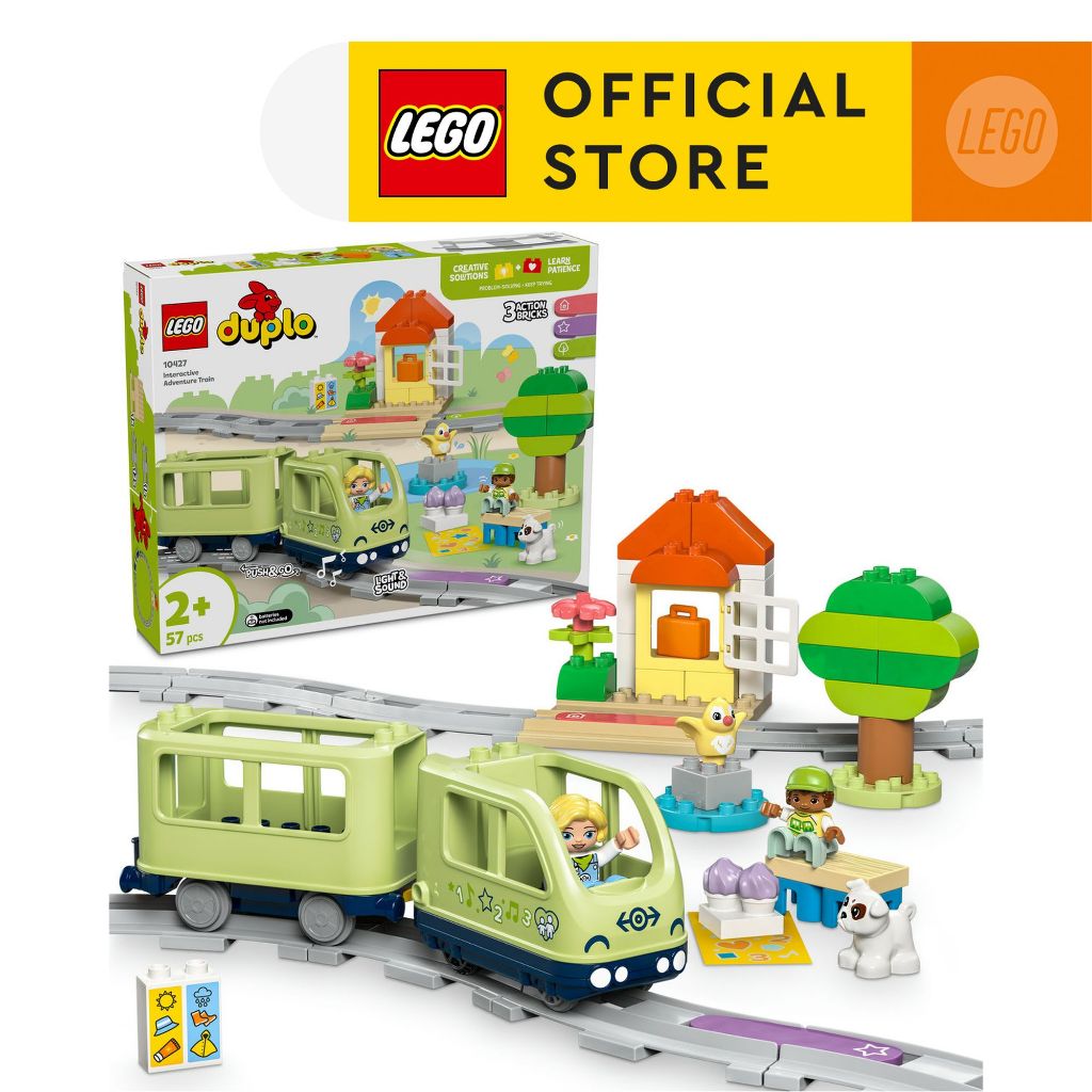 LEGO DUPLO Town 10427 Interactive Adventure Train (57 Pieces) | Shopee ...