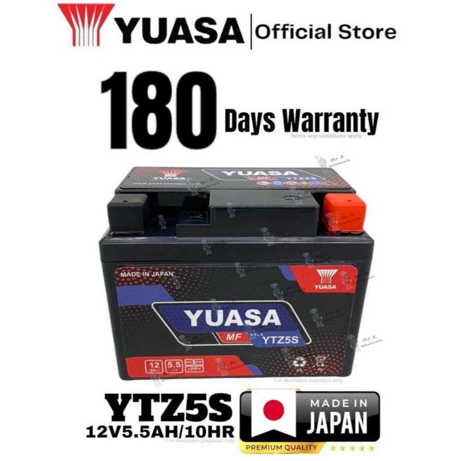 MRXMOTOR YUASA YTZ5S YTZ5 GEL BATTERY MOTORCYCLE BATERI MOTOSIKAL Y15ZR ...