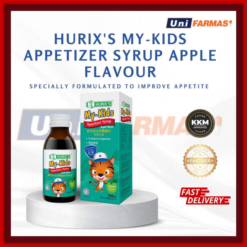 HURIX'S MY-KIDS APPETIZER SYRUP APPLE FLAVOUR 100ML | Shopee Malaysia