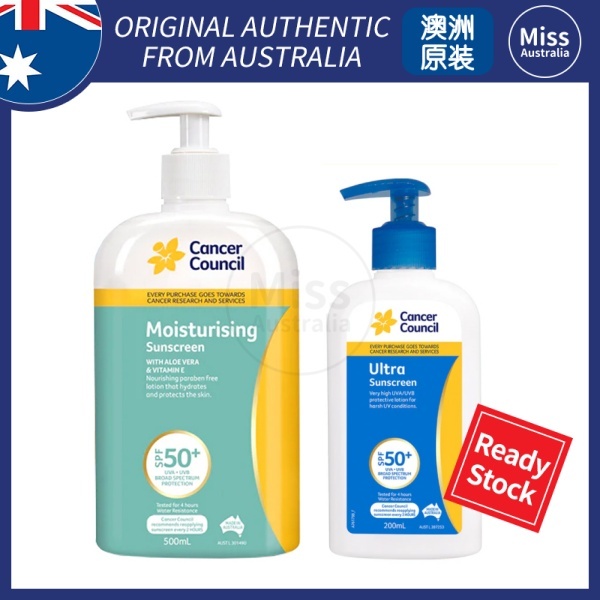 Cancer Council SPF 50+ Moisturising Sunscreen 500ml /Cancer Council ...