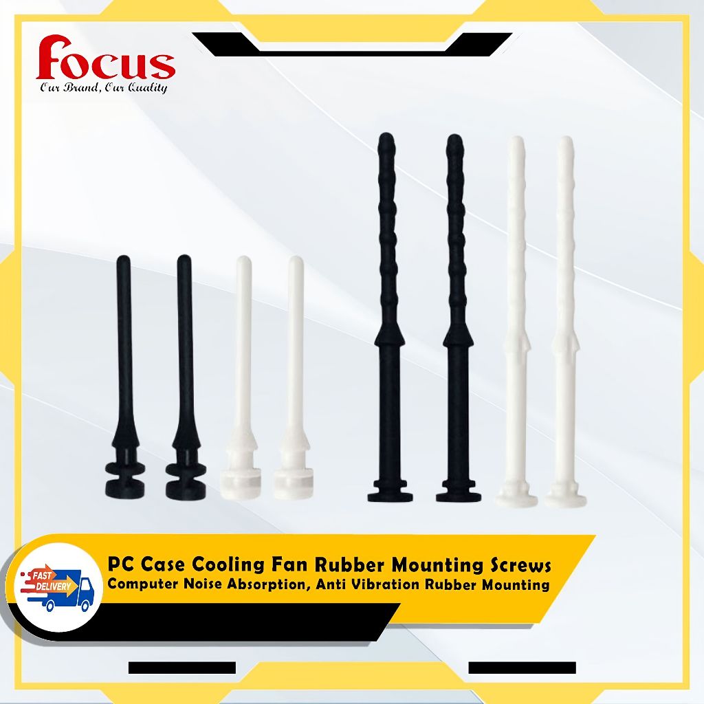 PC Case Cooling Fan Rubber Mounting Screws Computer Noise Absorption ...