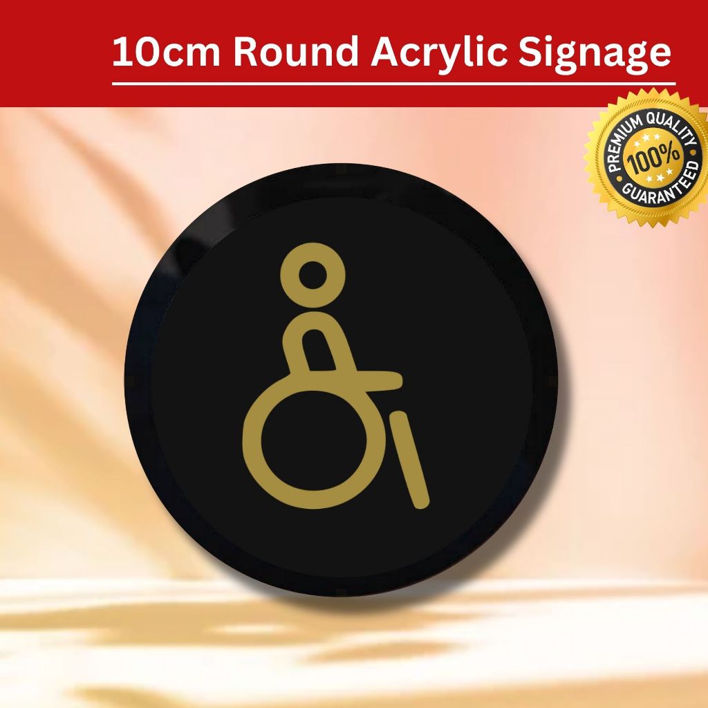 OKU Signage - 10 cm Diameter Signage with Double sided tape - 10CMSIGN ...
