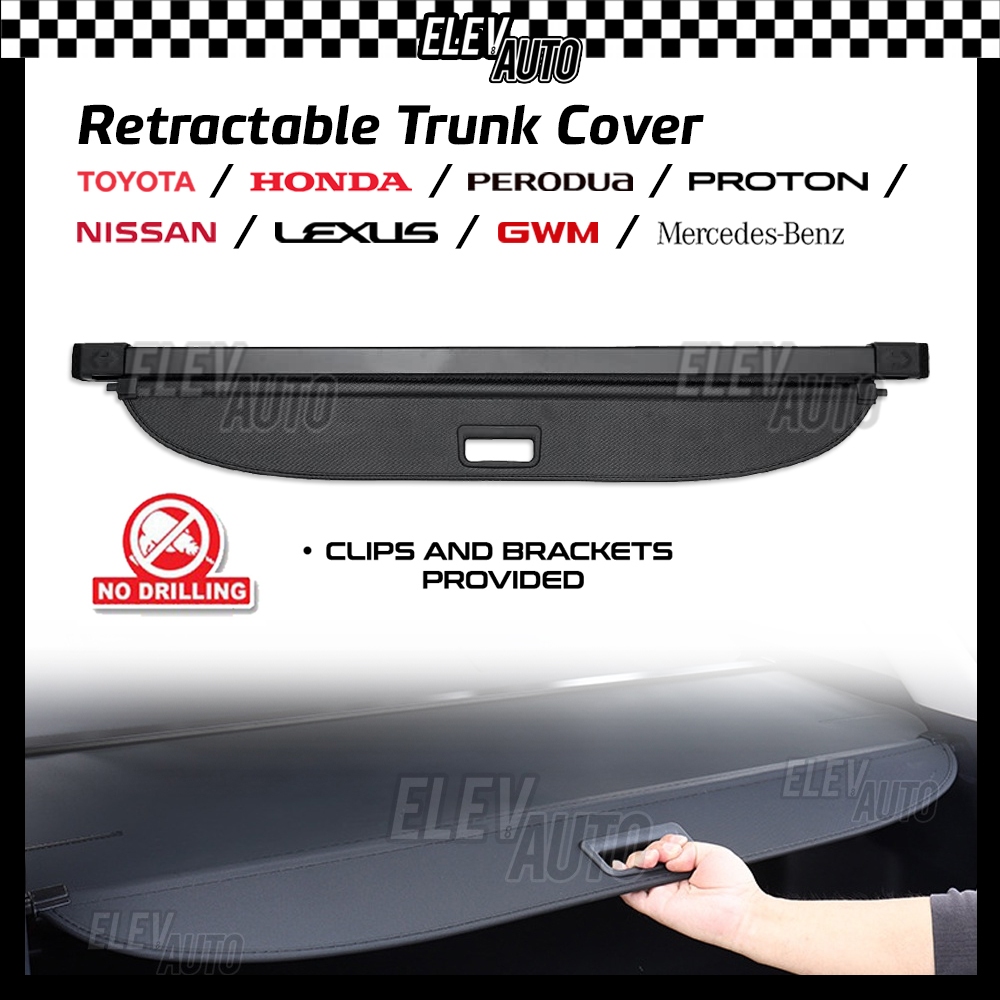SUV MPV Retractable Trunk Cover Boot Leather Retractable Trunk Cover ...