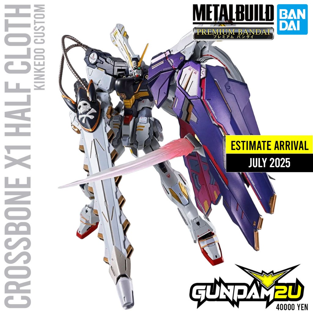 G2UEB P-BANDAI MB Crossbone Gundam X1 Half Cloth - Metalbuild Action Figure - Gundam2U | Shopee ...