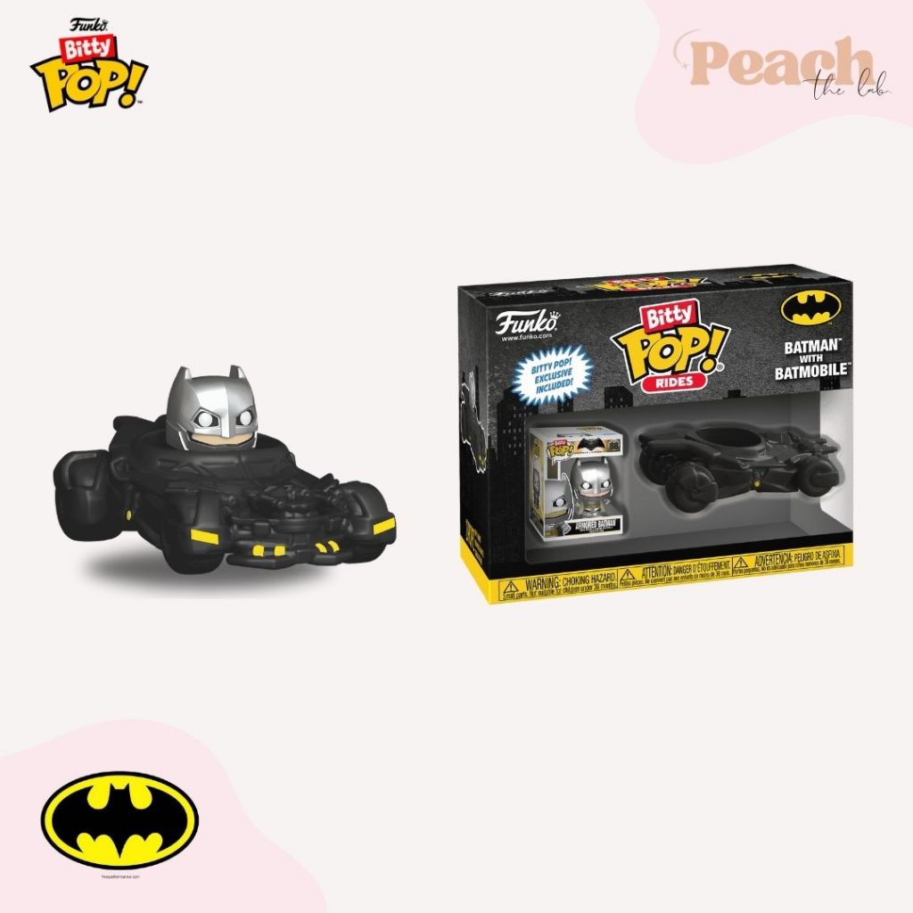 Funko Bitty Pop Rides Vinyl Heroes DC Batman With Batmobile Armored ...