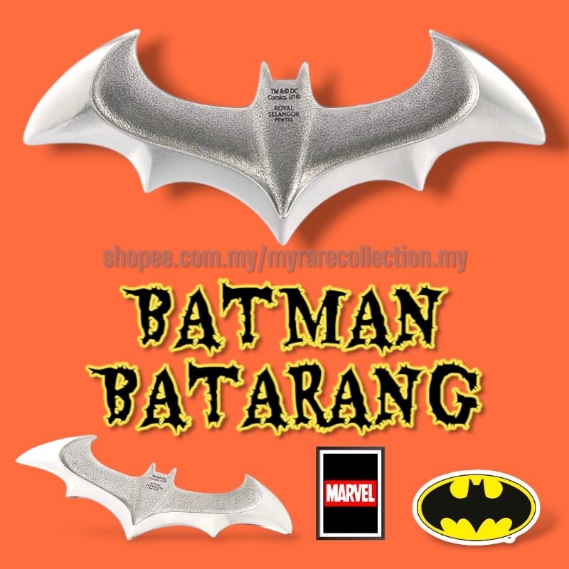 CHRISTMAS HAND FINISHED DC PEWTER BATMAN BATARANG COLLECTION Letter ...
