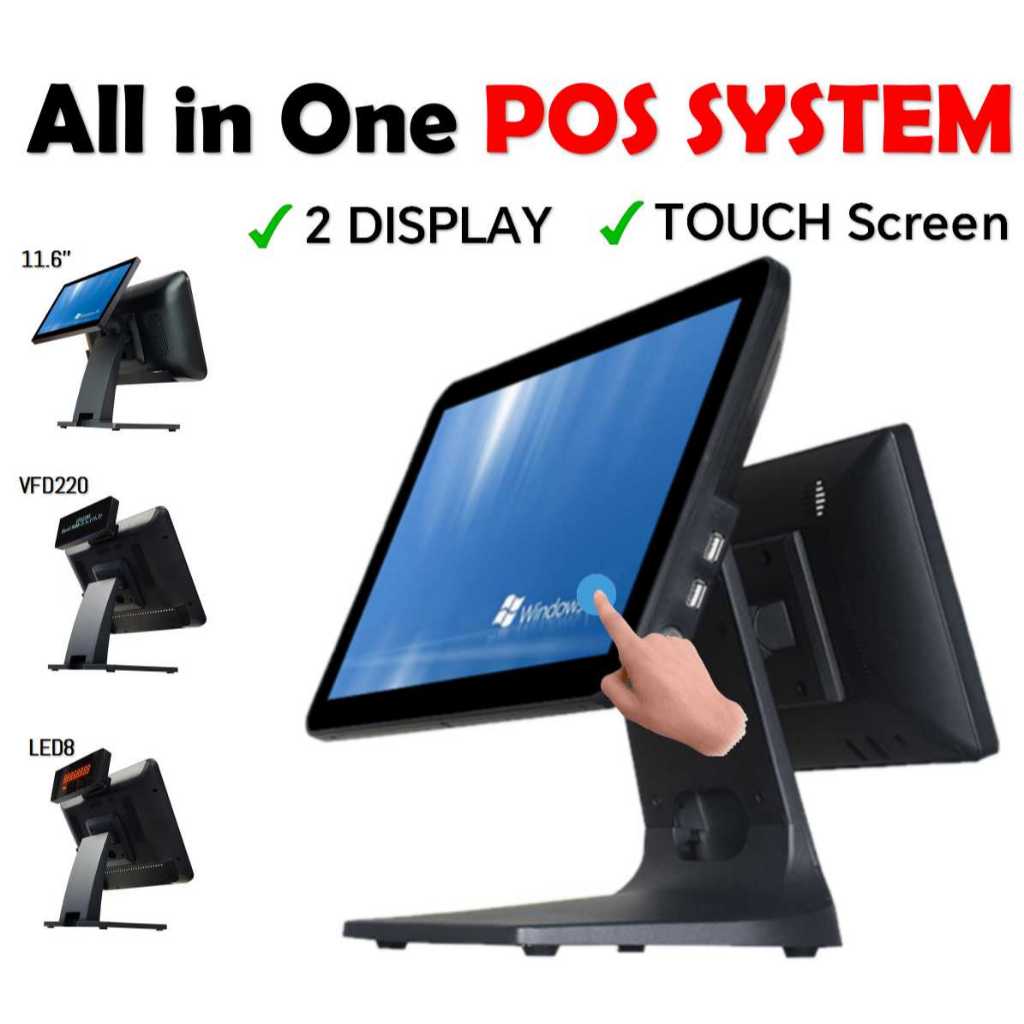 🌟POS SYSTEM 15.6" Touch Screen DESKTOP PC 🌟Pos System All in one pc ...