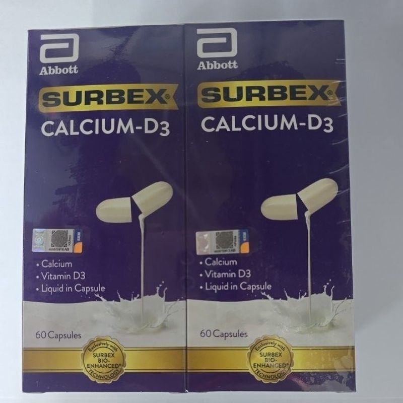 Surbex Calcium-D3 Capsules 2x60s (Expiry Date:01/2026) | Shopee Malaysia