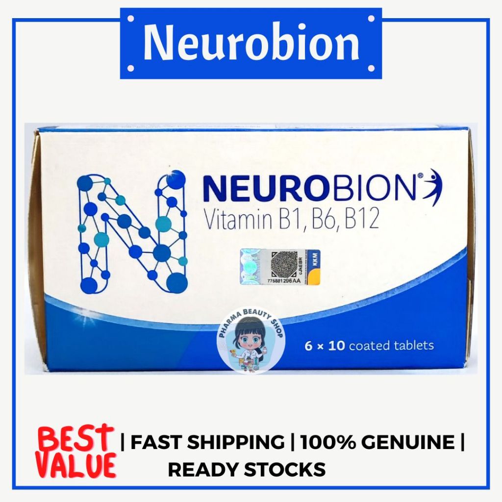 Neurobion 60 tablets (Vit B1, B6 & B12) - PROTECT NERVES/ MELINDUNGI ...