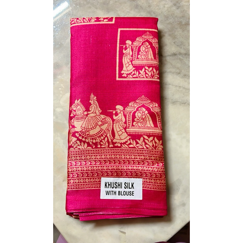 LATEST COLLECTION PALLAKU SAREE PINK | Shopee Malaysia