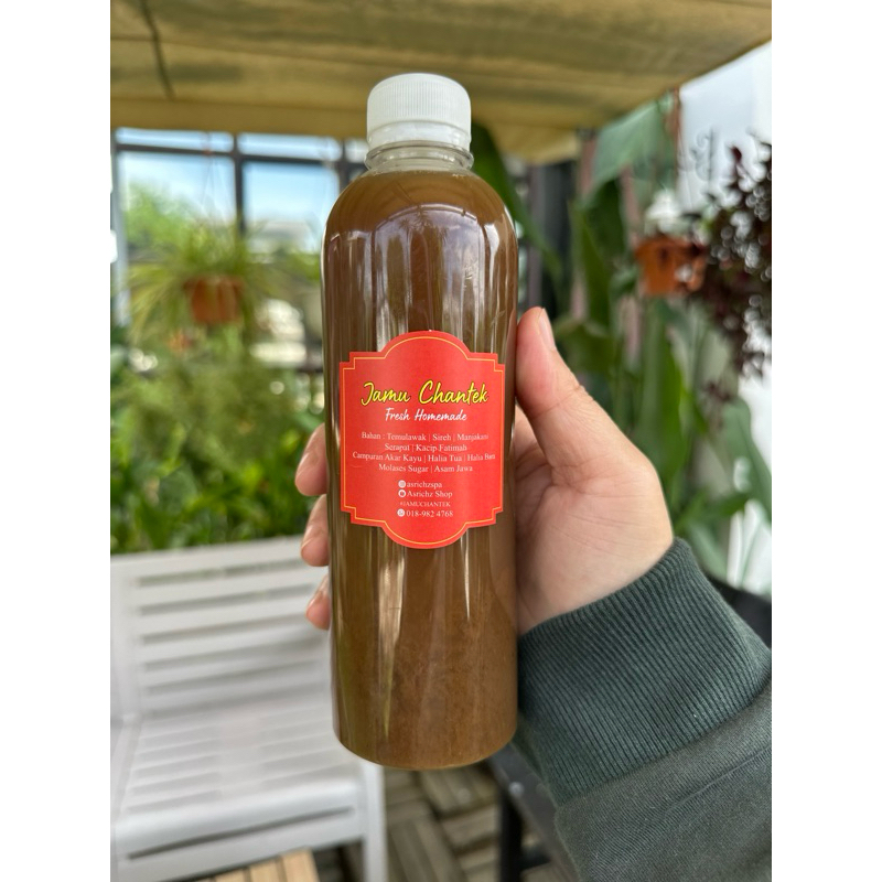 JAMU CHANTEK KUNYIT ASAM 400ml manjakani kacip fatimah serapat lancar ...