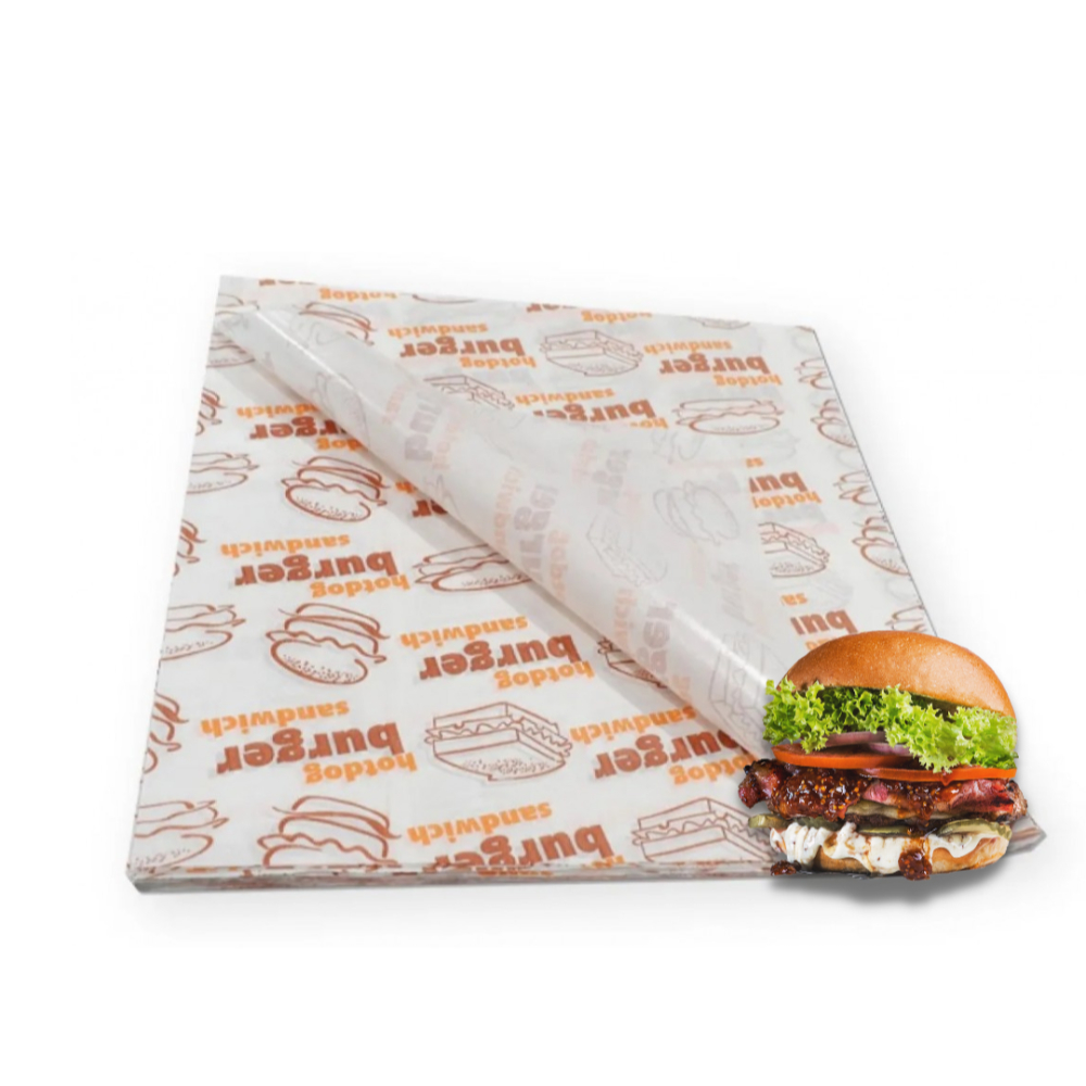 BURGER BOY - KERTAS PEMBUNGKUS BURGER / BURGER WRAPPING PAPER (12" X 12 ...