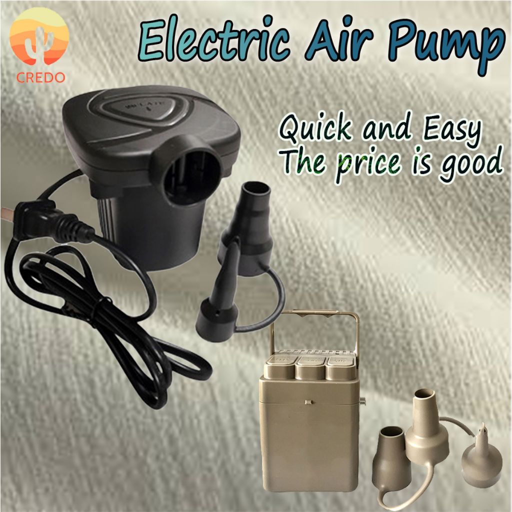 Electric Mini Home Automatic Air Pump 3 Pin Portable For Pool Bed ...