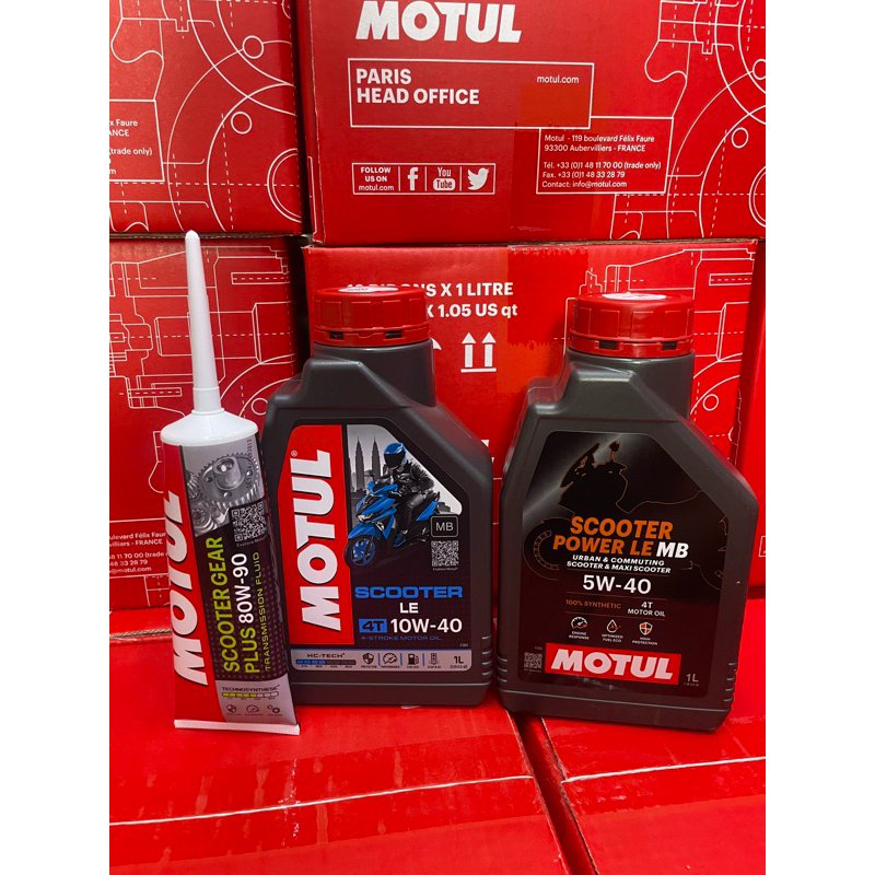 Motul scooter 4T & Scooter Power LE 100% original🔥5w40 Fully synthetic ...