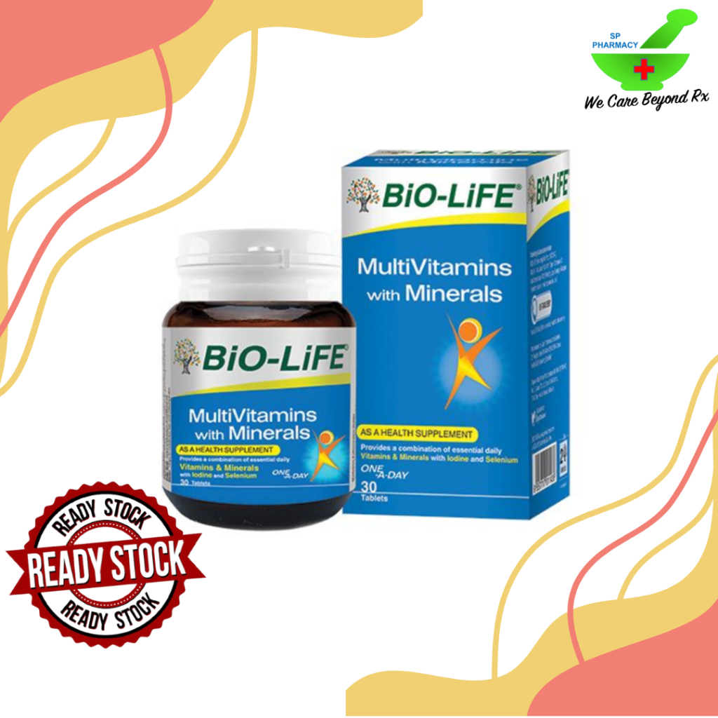 BiO-LiFE MULTIVITAMINS + MINERALS 30'S(EXP JUN 2026) | Shopee Malaysia