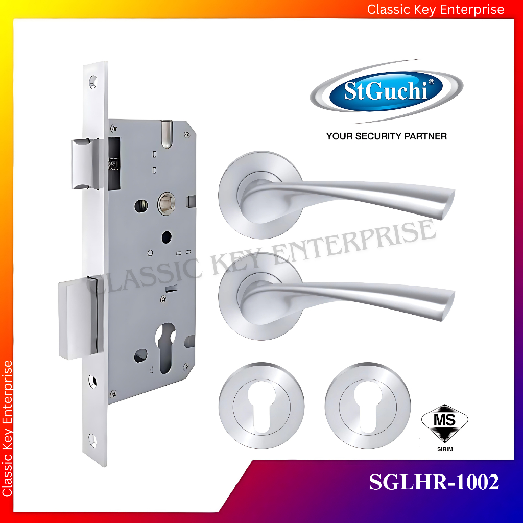 St Guchi Mortise Door Lock Lever Handle SIRIM Approved (SGLHR-1002 ...