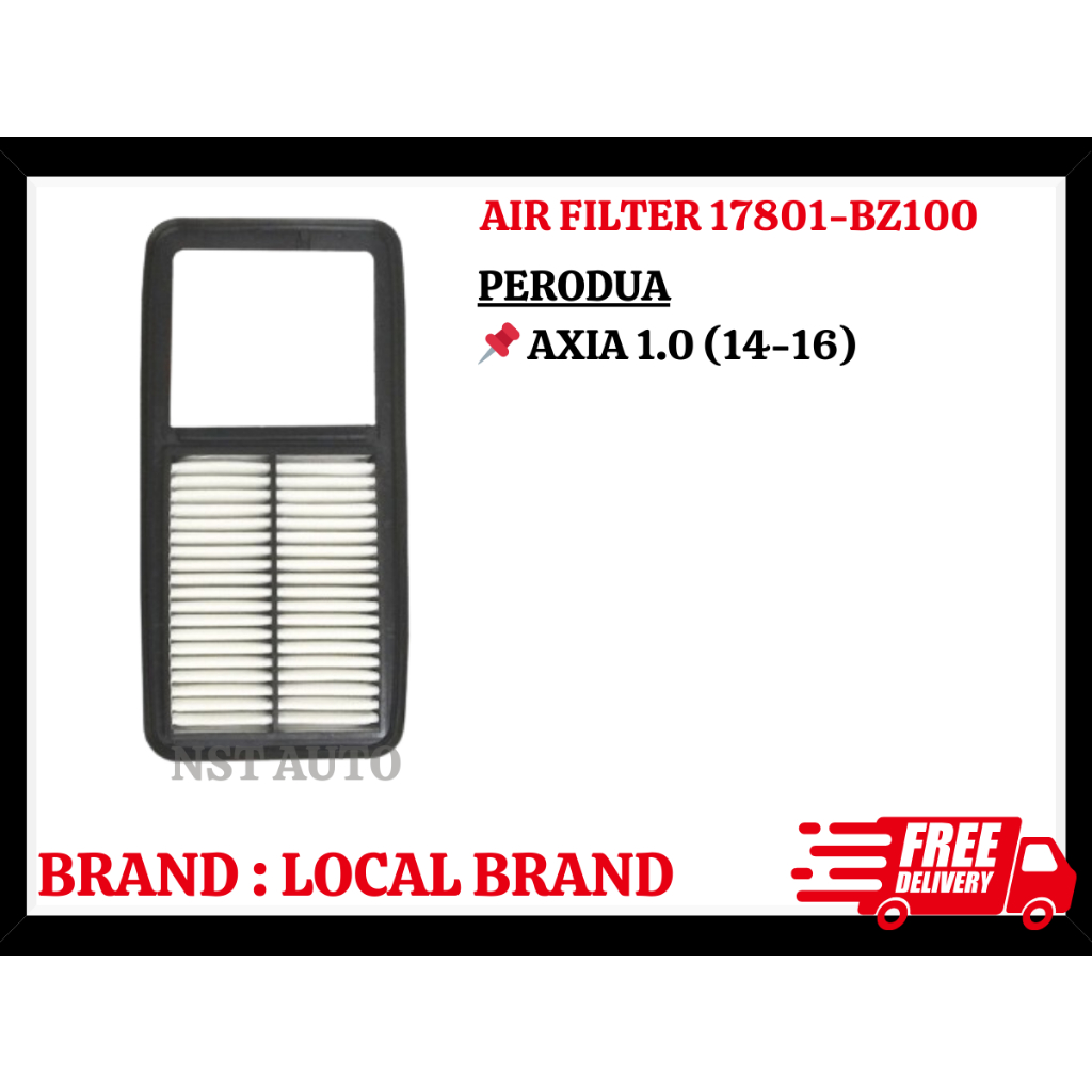 Air Filter (17801-BZ100) Perodua Axia (2014-2016) | Shopee Malaysia