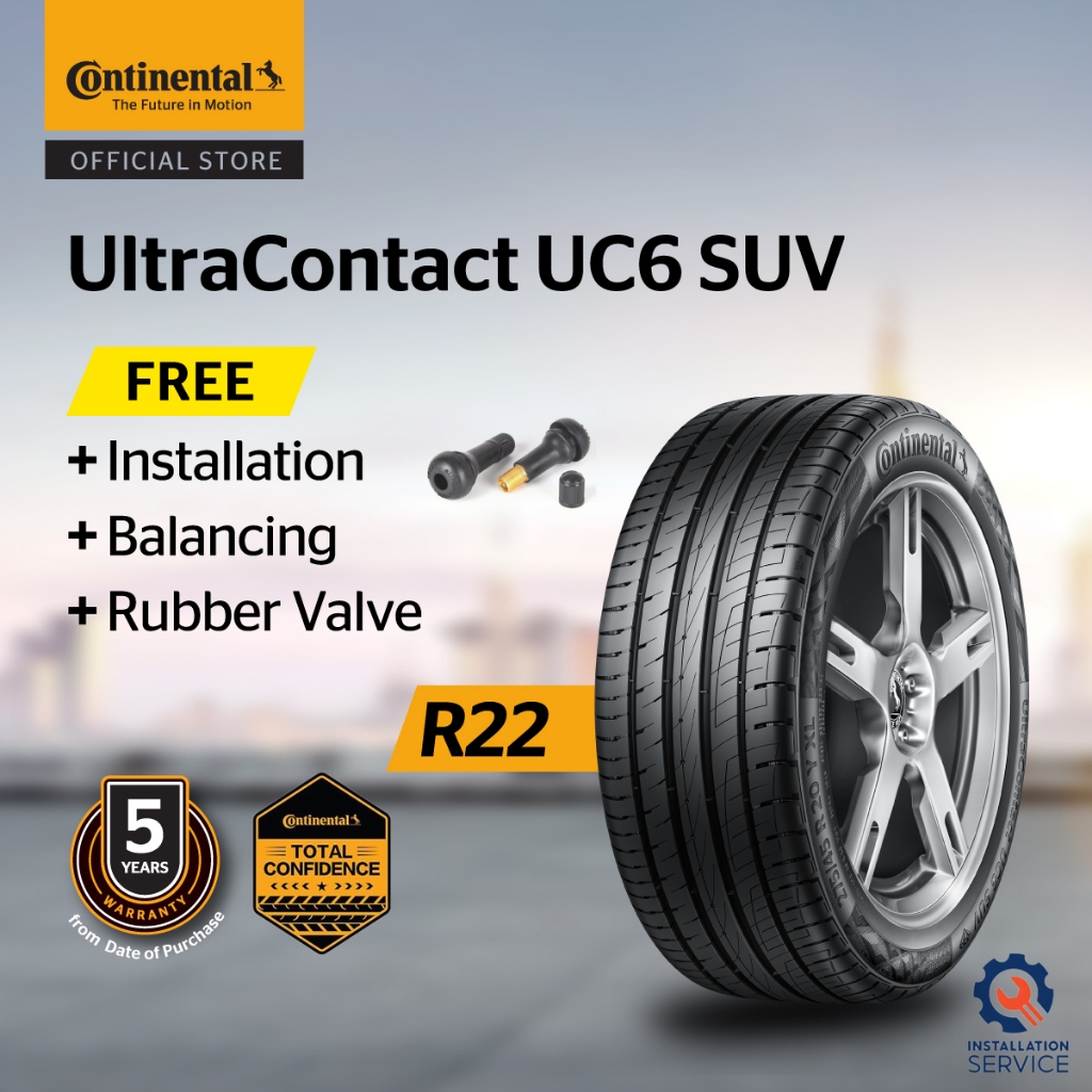 Continental UltraContact UC6 SUV R22 275/40 (with installation) | Shopee Malaysia