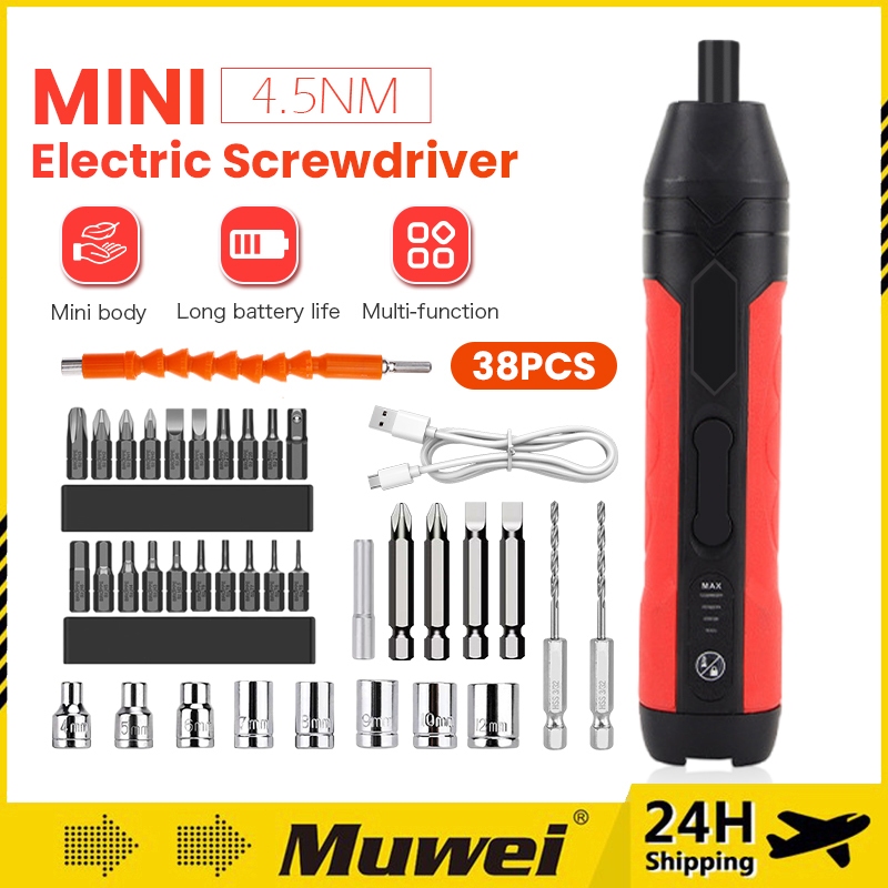 Mini Electric Screwdriver Type-C Rechargeable Smart Cordless Electric ...