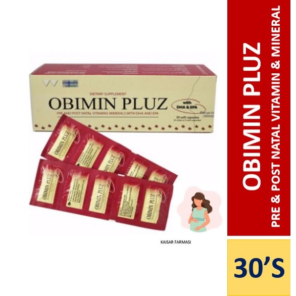 OBIMIN PLUZ VITAMIN&MINERAL 30SOFT CAPSULES /BOX | Shopee Malaysia