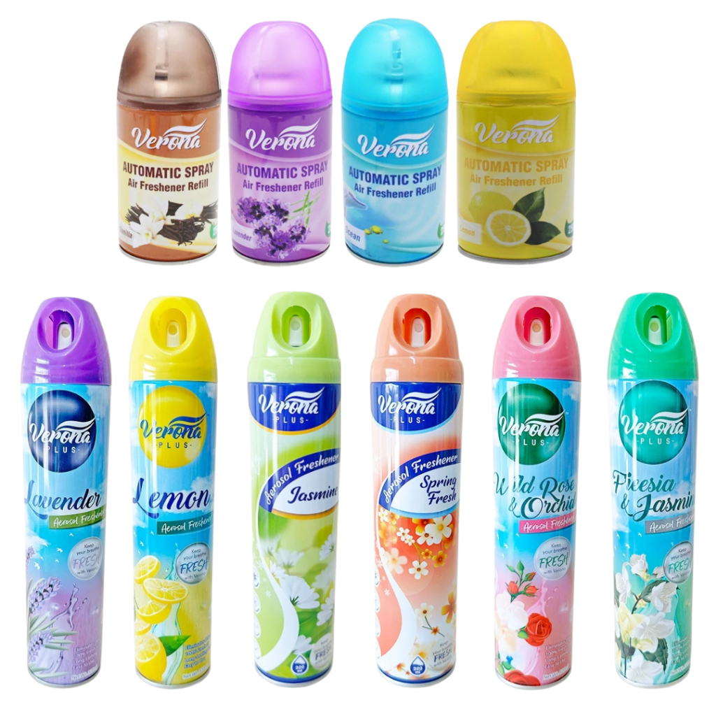 Verona Auto Air Spray Freshener Refill 250ml / 320ml | Shopee Malaysia