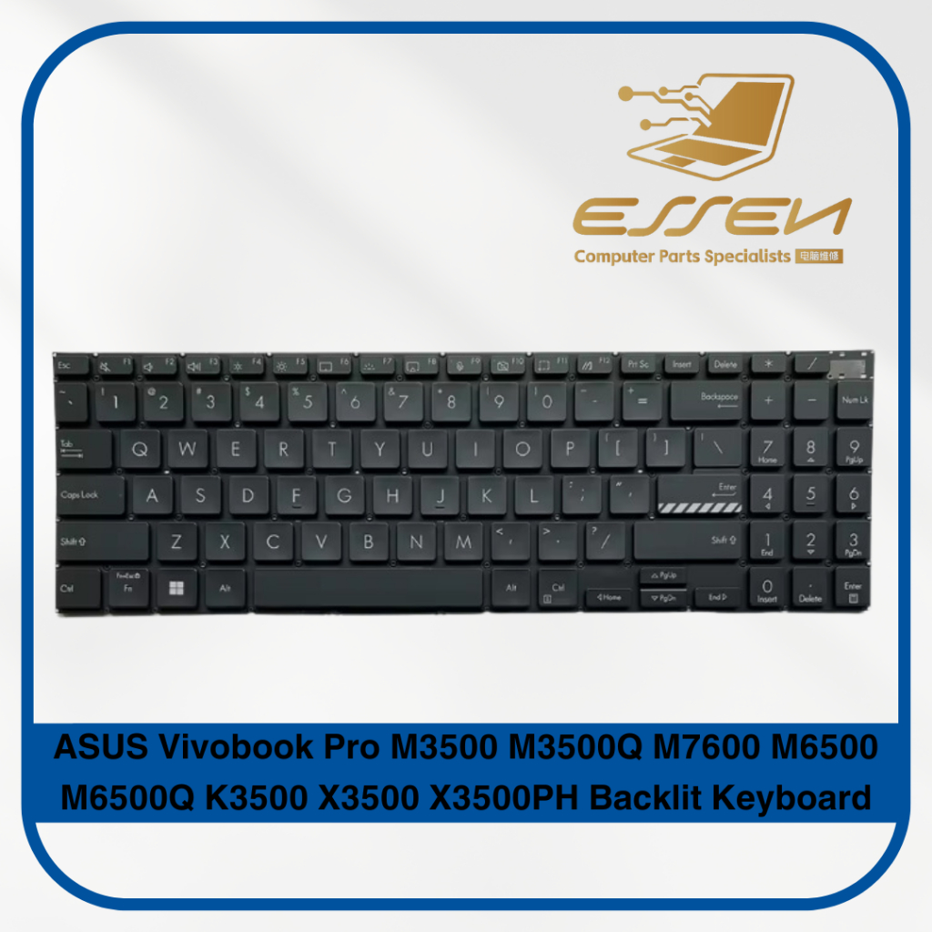 Replacement Keyboard For ASUS Vivobook Pro M3500 M3500Q M7600 M6500 ...
