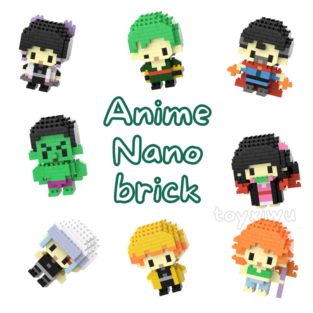 [ nano brick ] Anime building block brick toy Demon Slayer Marvel Hero ...