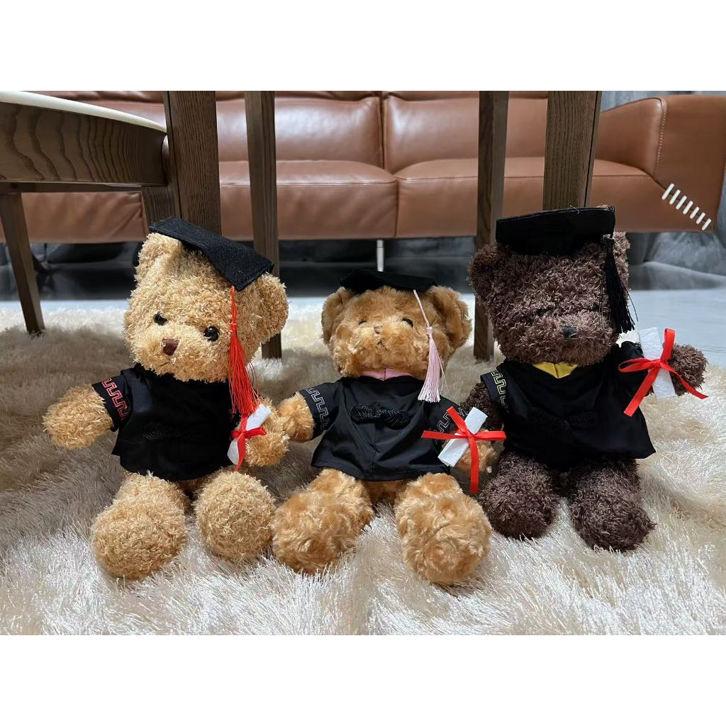 30cm Cute Graduation Convocation Bear Plush Teddy Bear Plush Brown ...