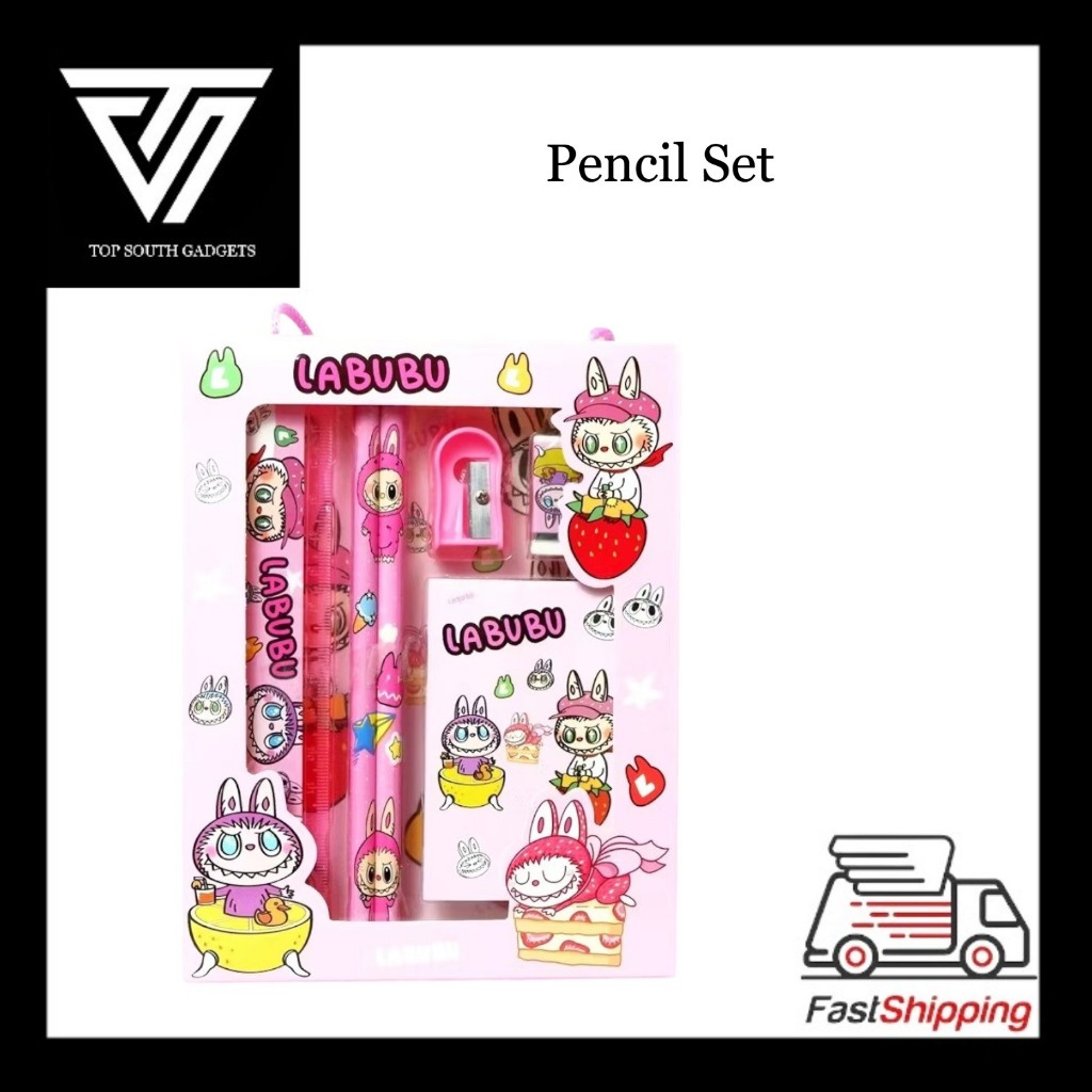 Pencil Set Labubu |SchoOl STATIONERY |Children's Birthday Souvenirs ...