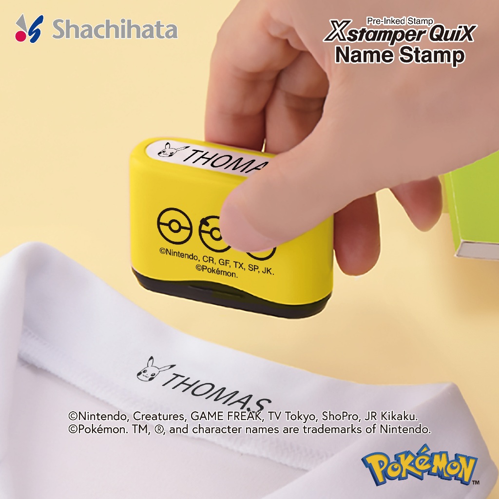 Xstamper QuiX Name Stamp Multi Surface Stamp Pokémon edition | Shopee ...