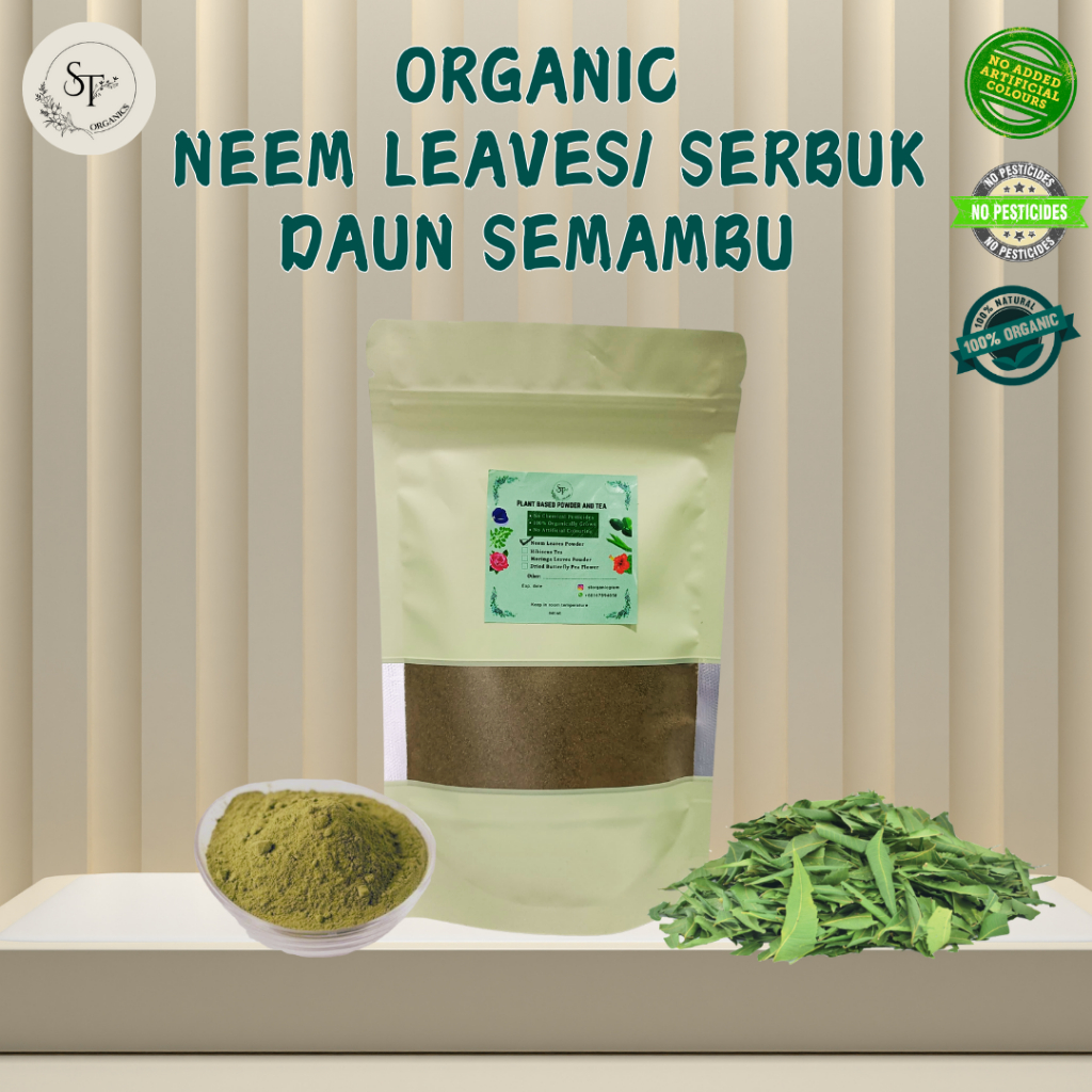 100% Pure Organic Neem Leaves Powder | Serbuk Daun Semambu | Veppilai ...
