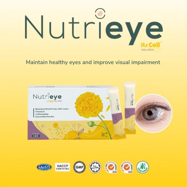 ITSCOLL Nutrieye 2g x 20 Sachets 护眼宝 5岁-99岁都可以吃 (专干眼/老花/飞蚊/白内障/黄斑部病变/青光 ...