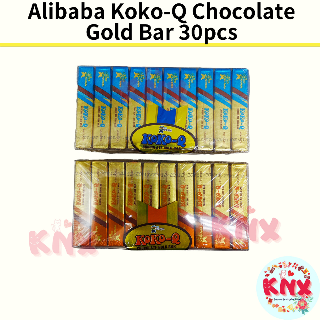 Alibaba Koko-Q Chocolate Gold Bar 30pcs | Shopee Malaysia