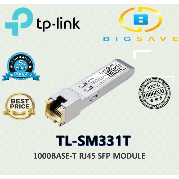 TP-LINK TL-SM331T 1000BASE-T RJ45 SFP MODULE | Shopee Malaysia