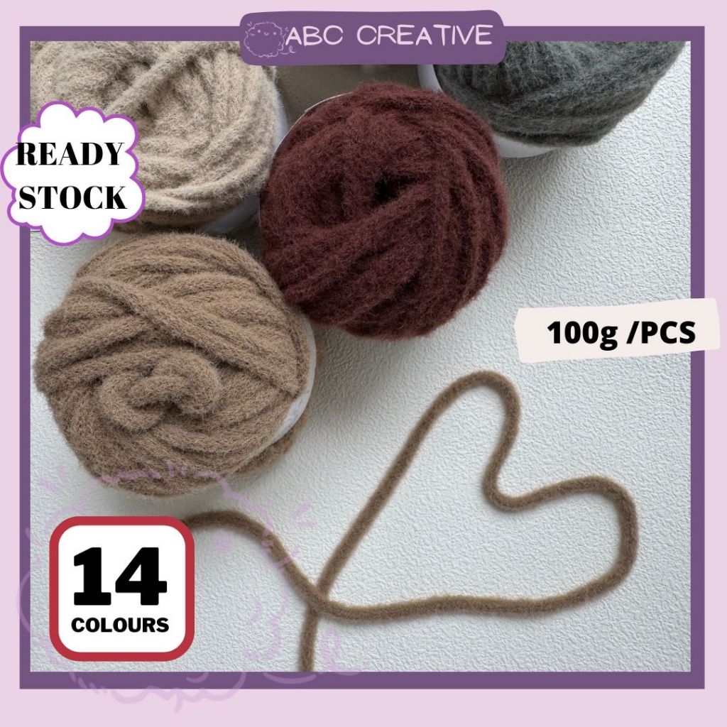 (5mm 100g) Muse Yarn Candy Yarn Crochet Knitting Yarn for Bag Scarf ...