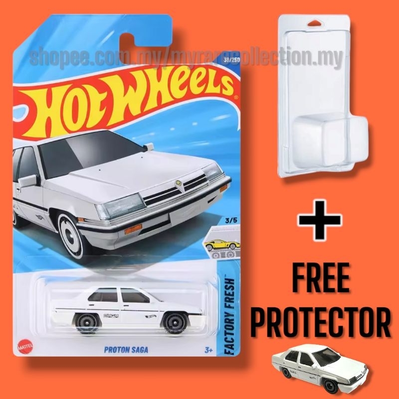 🔥100%Mint Hot wheels PROTON SAGA PUTIH 2025 Collector Favorite | Shopee ...