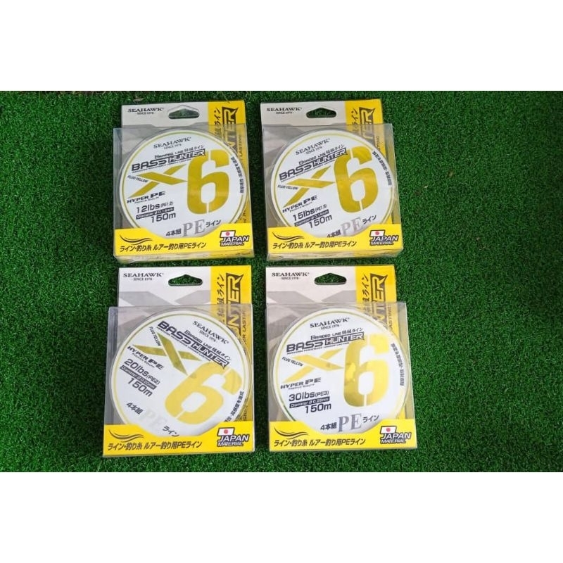 SEAHAWK BASSHUNTER X6 SUPER PE ( YELLOW, BLUE, RED ) | Shopee Malaysia
