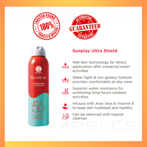 SUNPLAY Ultra Shield UV Body Mist SPF50 165ml | Shopee Malaysia
