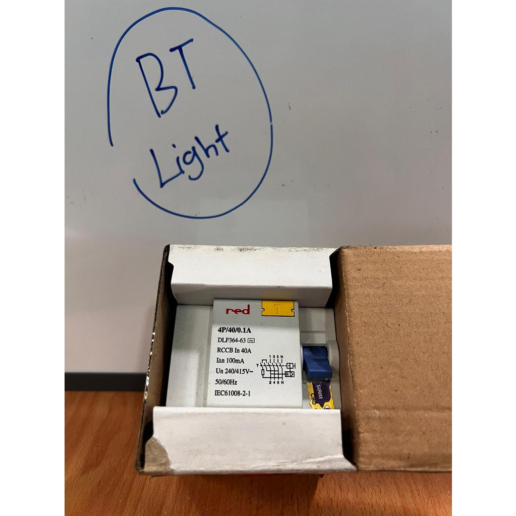 RED ELCB/RCCB P 40A 100MA 4 POLE | Shopee Malaysia