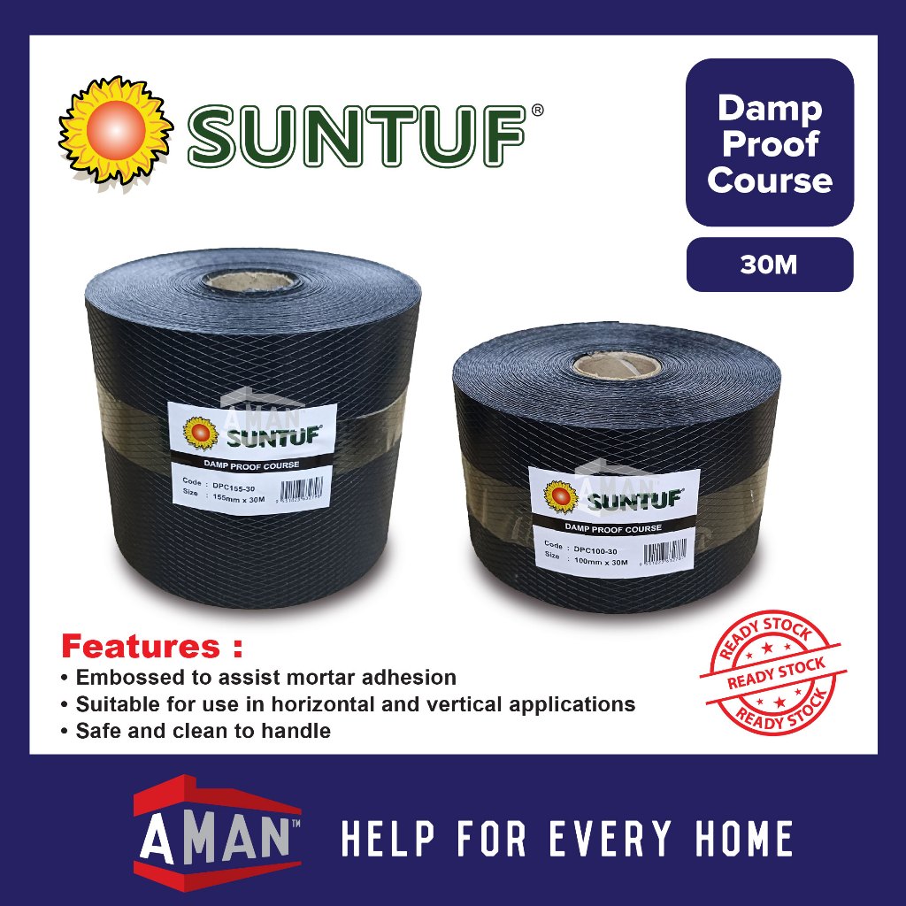 SUNTUF Polyethylene Dampcourse DPC Damp Proof Course Bricklaying ...